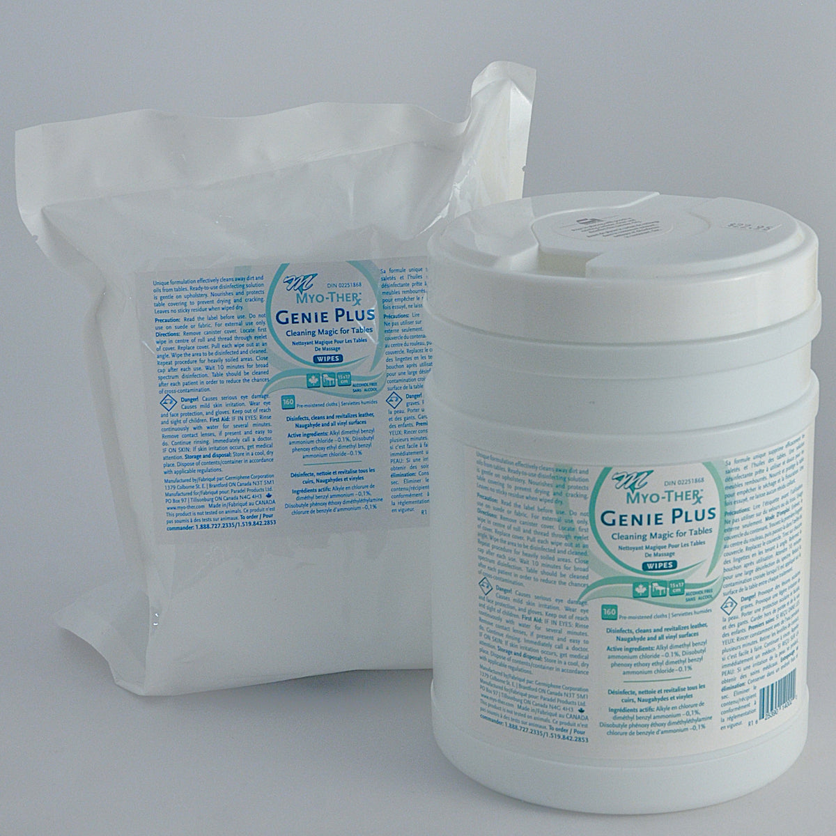 Genie Plus Table Cleaner Wipes – Massage Therapy Supply Outlet Ltd